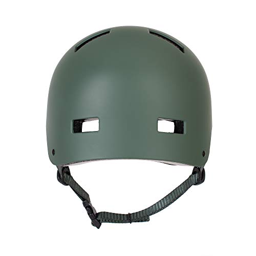 Retrospec CM-1 Bicycle / Skateboard Helmet for Adult Commuter, Bike, Skate , Matte Forest Green, 59-63cm / Large