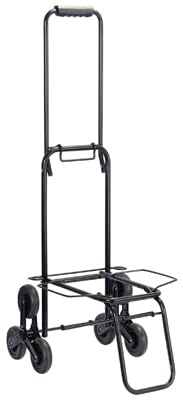 Mount Plus A8 Premium Folding Lightweight Shopping Grocery Luggage Laundry Cart | 66lb Weight Capacity | Stair Climber
