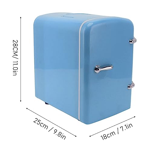 Ozgkee Mini Fridge 4L Portable Cooler Warmer Personal Refrigerator Includes DC12V Car Plug for Skin Care Beverage AC100‑240V (US Plug)