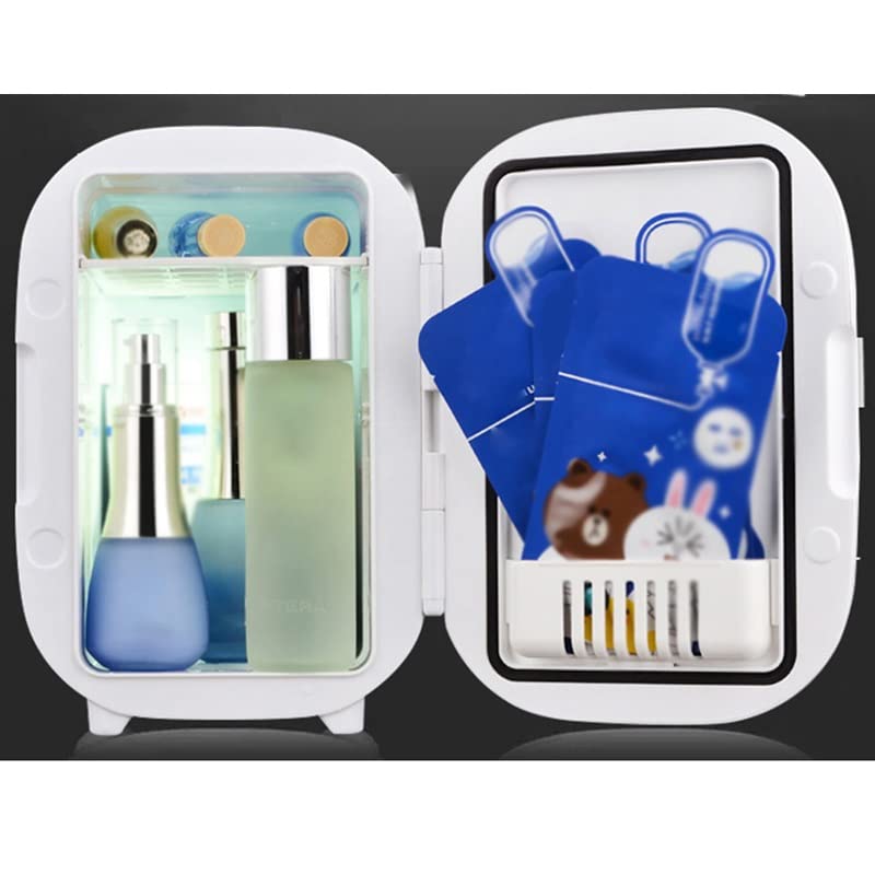 N/A Mini Makeup Fridge Refrigerator Small C ooler Warmer For Home Cosmetics Skincare Car Caravan Camping Boating