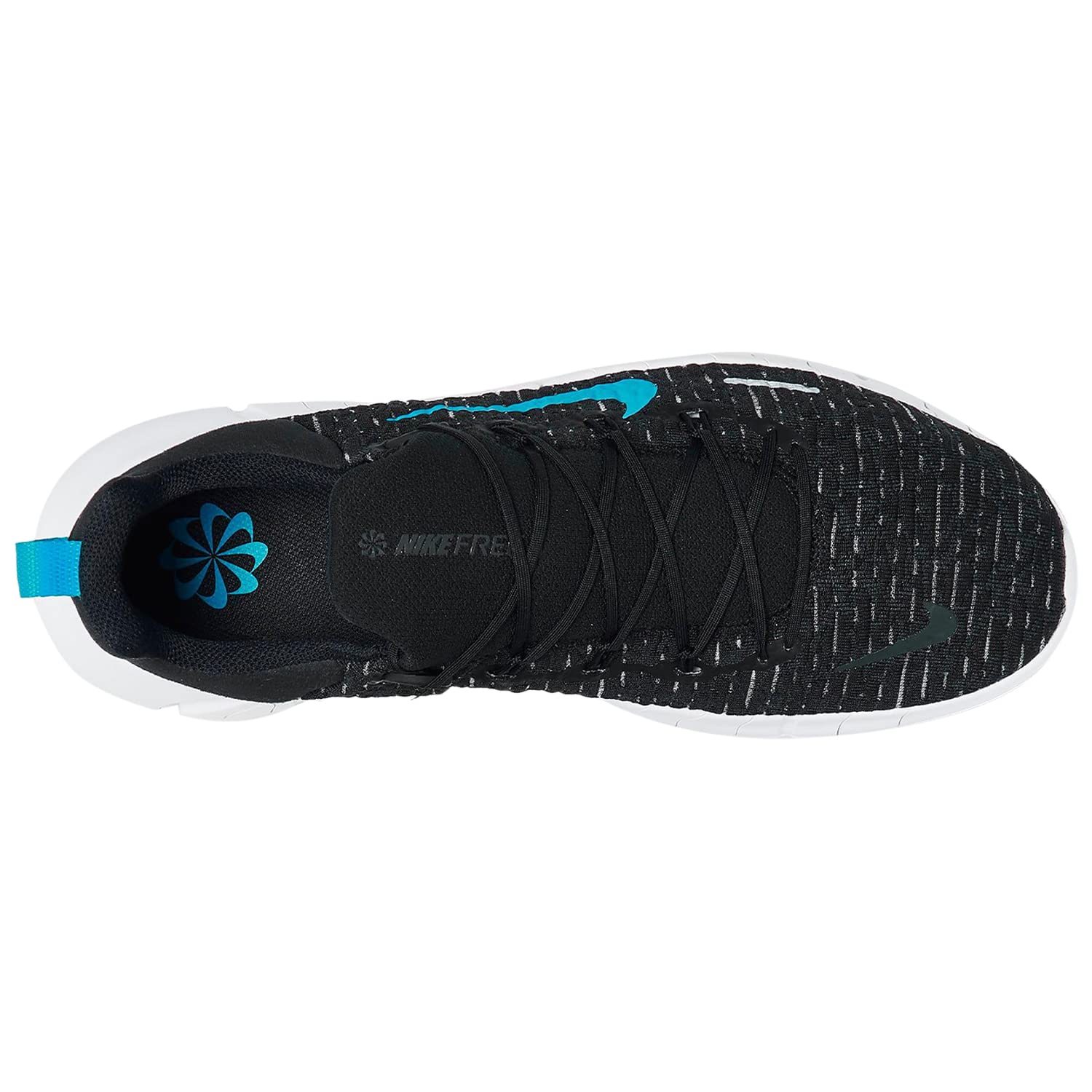 Nike Free Run 5.0 Men's Road Running Shoes Size - 7.5, Black/Chlorine Blue