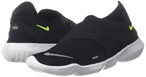 Nike Free Run Flyknit 3.0 Womens Shoes Size 7.5, Color: Black/Volt/White