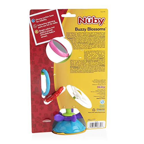 Nuby Buzzy Blossoms with Suction Base High Chair Interactive Toy for Early Development