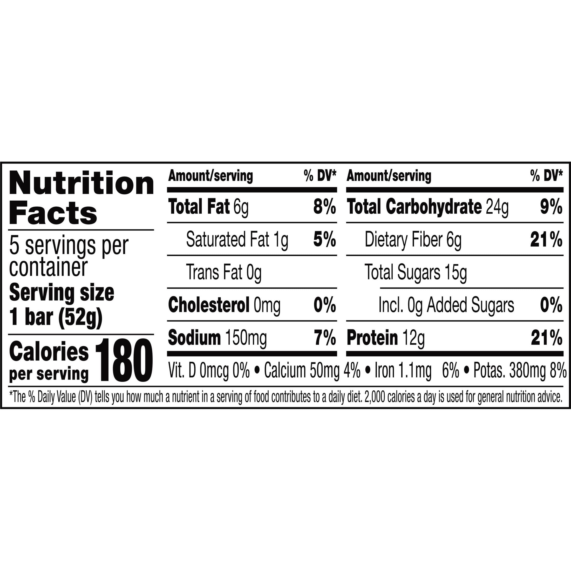 RXBAR Protein Bars, 12g Protein, Gluten Free Snacks, Blueberry (6 Boxes, 30 Bars)
