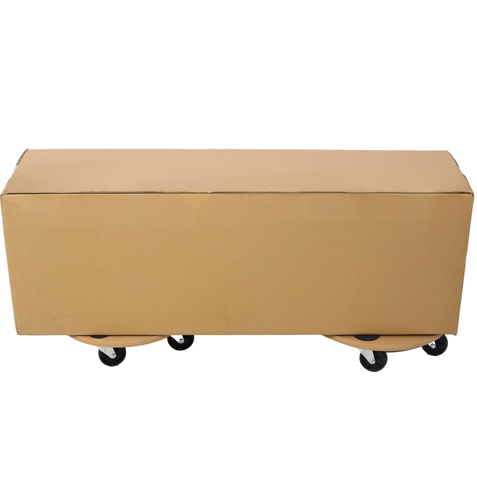 Miscoos Furniture Moving Dolly, Heavy Duty Wood Rolling Mover with Wheels for Piano Couch Fridge Heavy Items, Securely Holds 500 Lbs (2pcs 15" Round Platform)