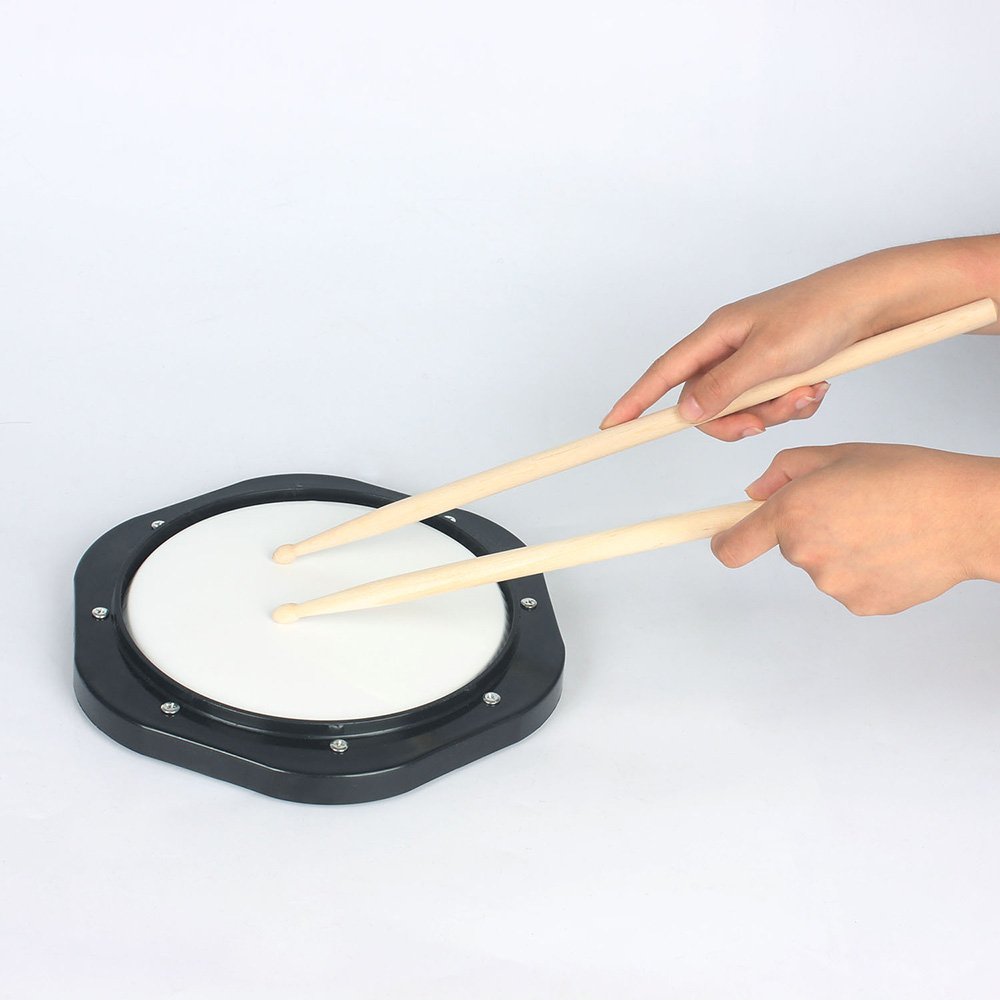 Mowind Drum Practice Pad 10 Inch Tunable with Drumsticks Carrying Bag