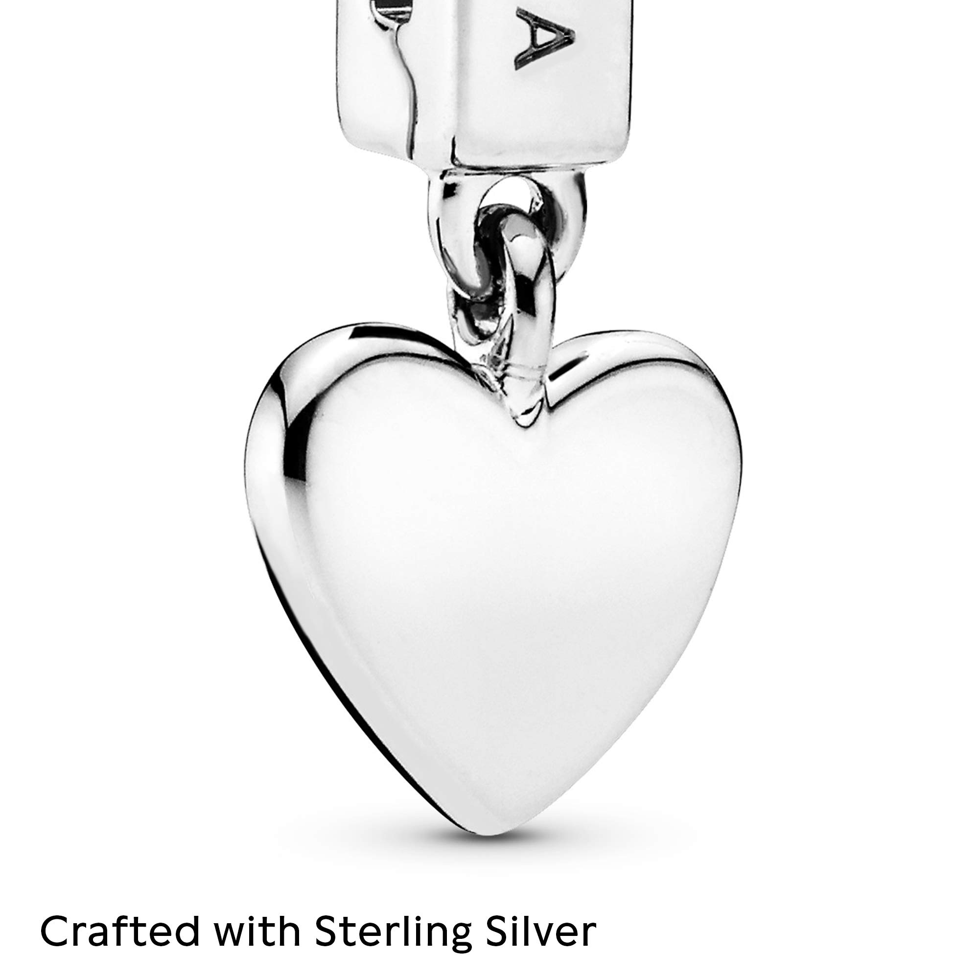 Pandora Jewelry Reflexions Heart Dangle Clip Charm - Sterling Silver