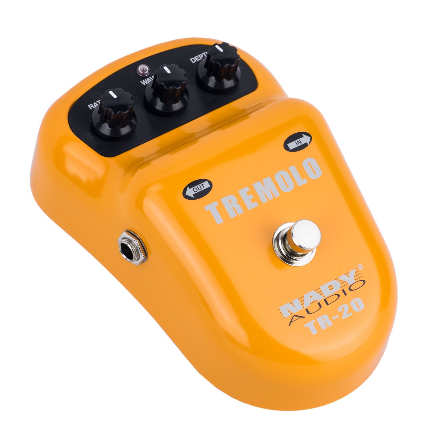 Nady TR-20 Tremolo Pedal β Wave, Rate, and Depth control - All Metal Casing β 9V battery operation or use optional AC adapter