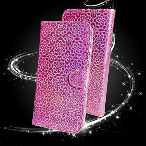 Mobile Phone Case Bag for Samsung Galaxy Note20 Ultra Solid Color Colorful Magnetic Buckle Horizontal Flip PU Leather Case with Holder & Card Slots & Wallet & Lanyard Back Cover Case (Color : Pink)