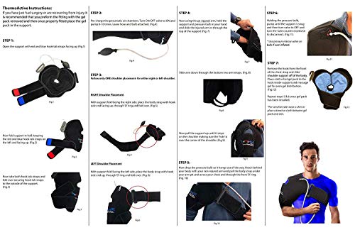 NatraCure Hot or Cold Therapy Shoulder Ice Pack Wrap, Shoulder Brace for Shoulder Pain Relief - (Heating Pad for Rotator Cuff Injuries, Surgery, Gym Injuries, Baseball, Pitching Injuries) - 6032