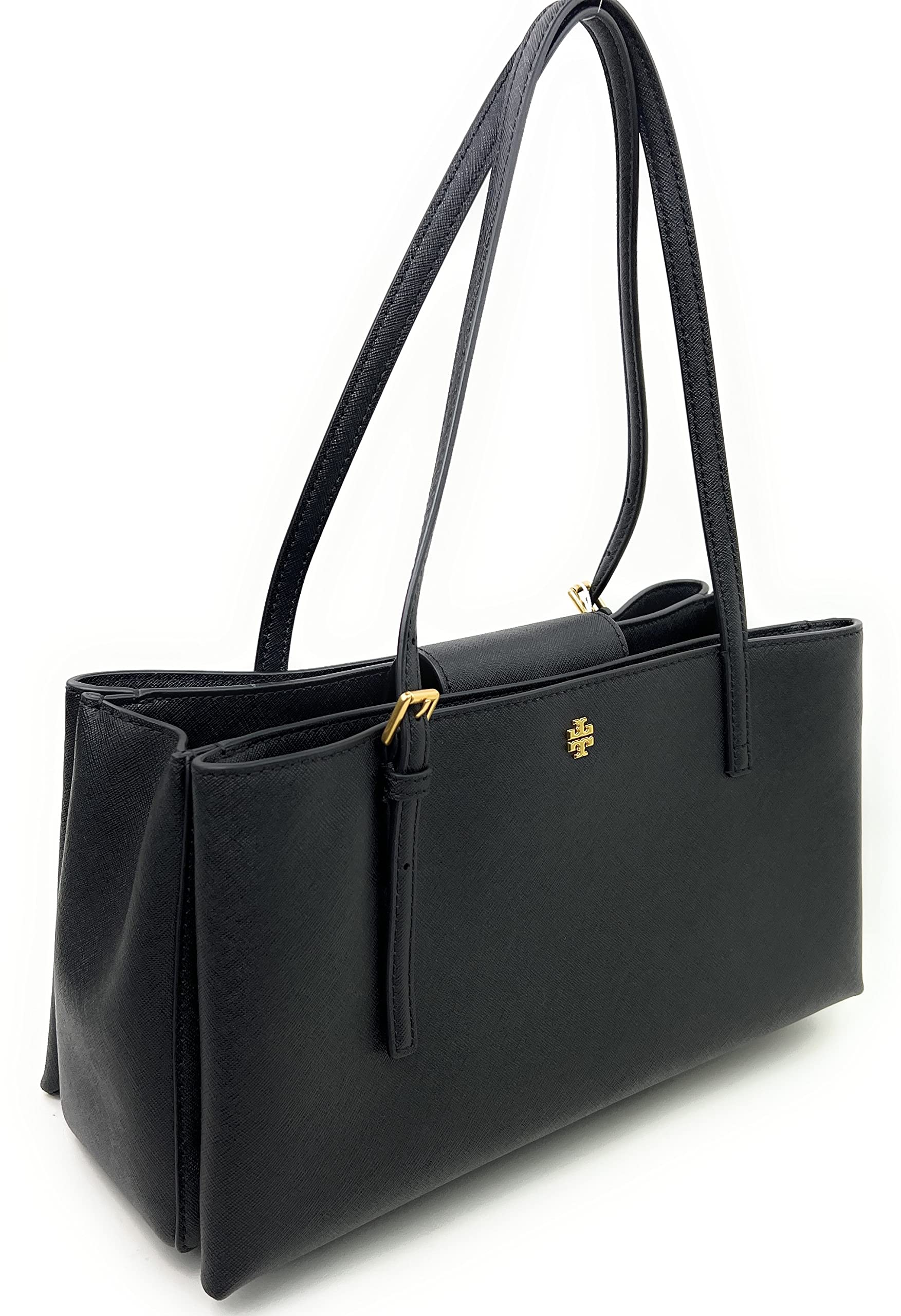 Tory Burch Emerson E/W Leather Women's Satchel (Black)