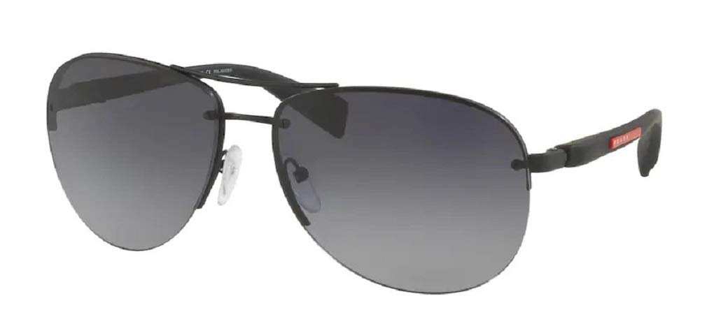 Prada PS56MS 5AV3M1 62M Gunmetal/Grey Gradient Aviator Sunglasses For Men For Women+ BUNDLE with Designer iWear Eyewear Kit