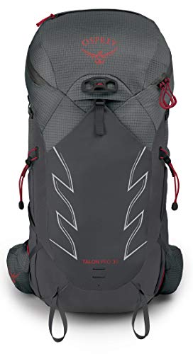 Osprey Talon Pro 30L Men's Hiking Backpack with Hipbelt, Carbon, S/M