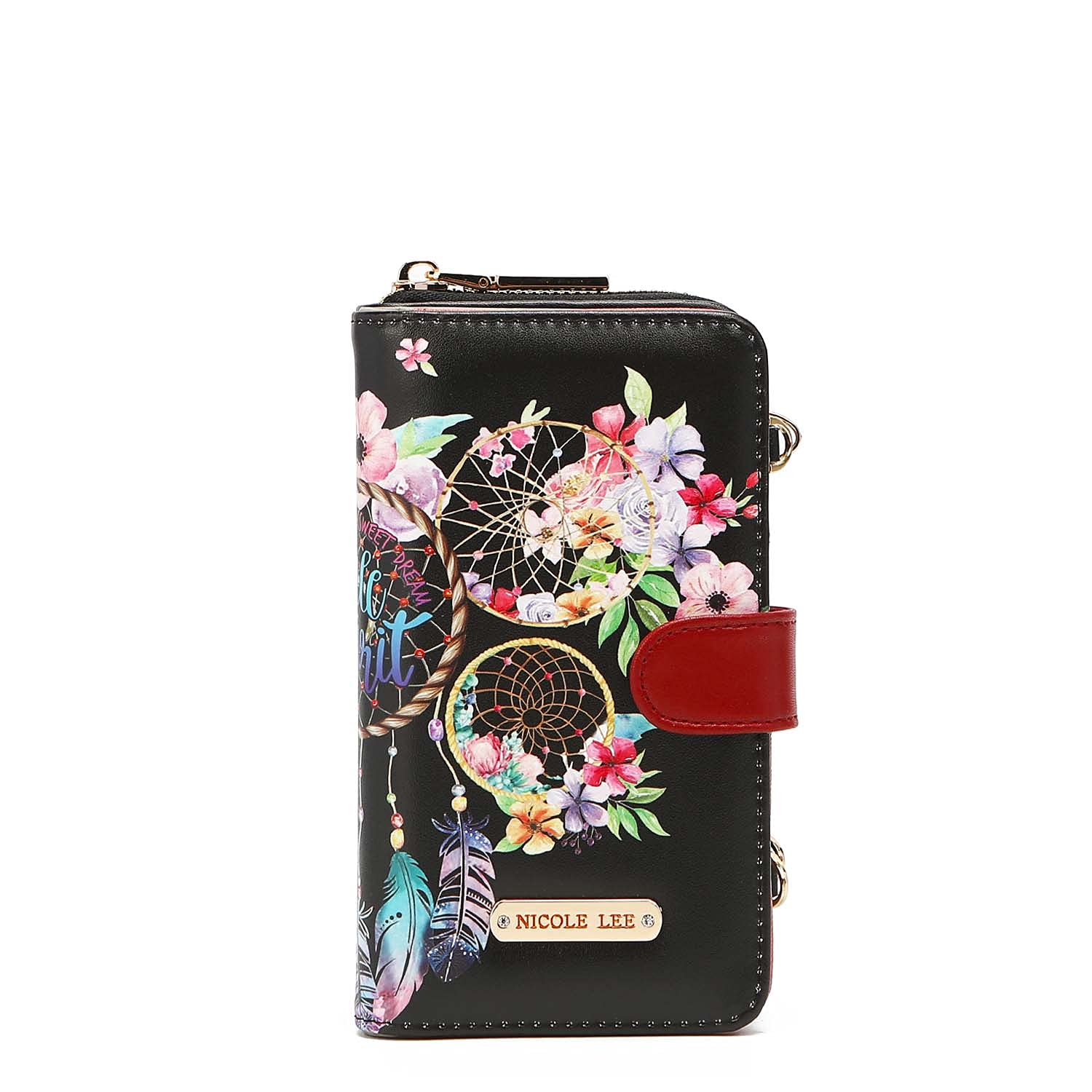 Nicole Lee 2 Piece Phone Case Crossbody Wallet (DREAM OFALL COLORS)