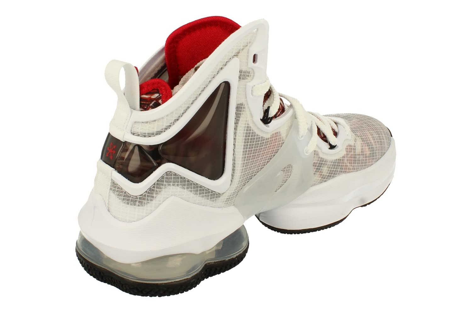 Nike Lebron XIX GS Basketball Trainers DD0418 Sneakers Shoes (UK 4.5 us 5Y EU 37.5, White University red Black 101)