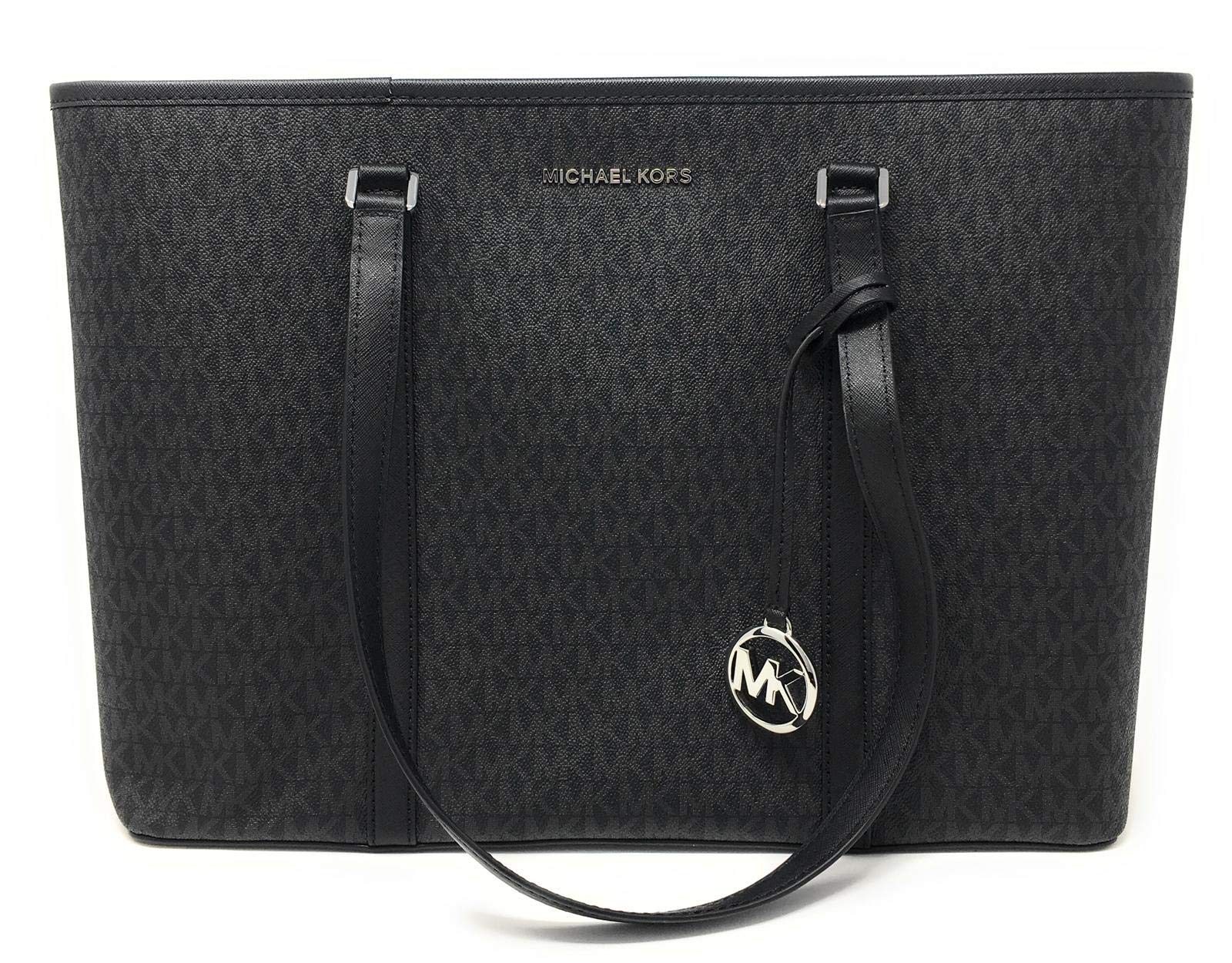 Michael Kors Women's Sady Carryall Shoulder Bag, Black Pvc 2019, One Size