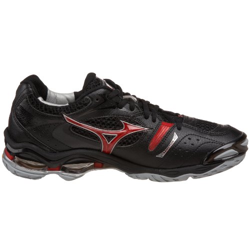 Mizuno Men's Wave Tornado 5 Volleyball Shoe, Black/Red/Silver