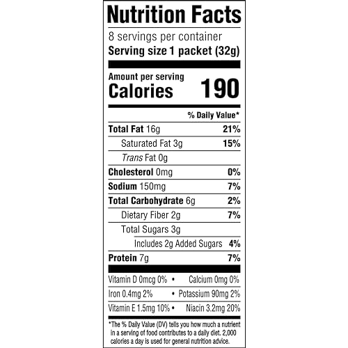 SKIPPY Creamy Peanut Butter Individual Squeeze Packs, 9.2 Ounce, (8 Pouches, Pack of 8)