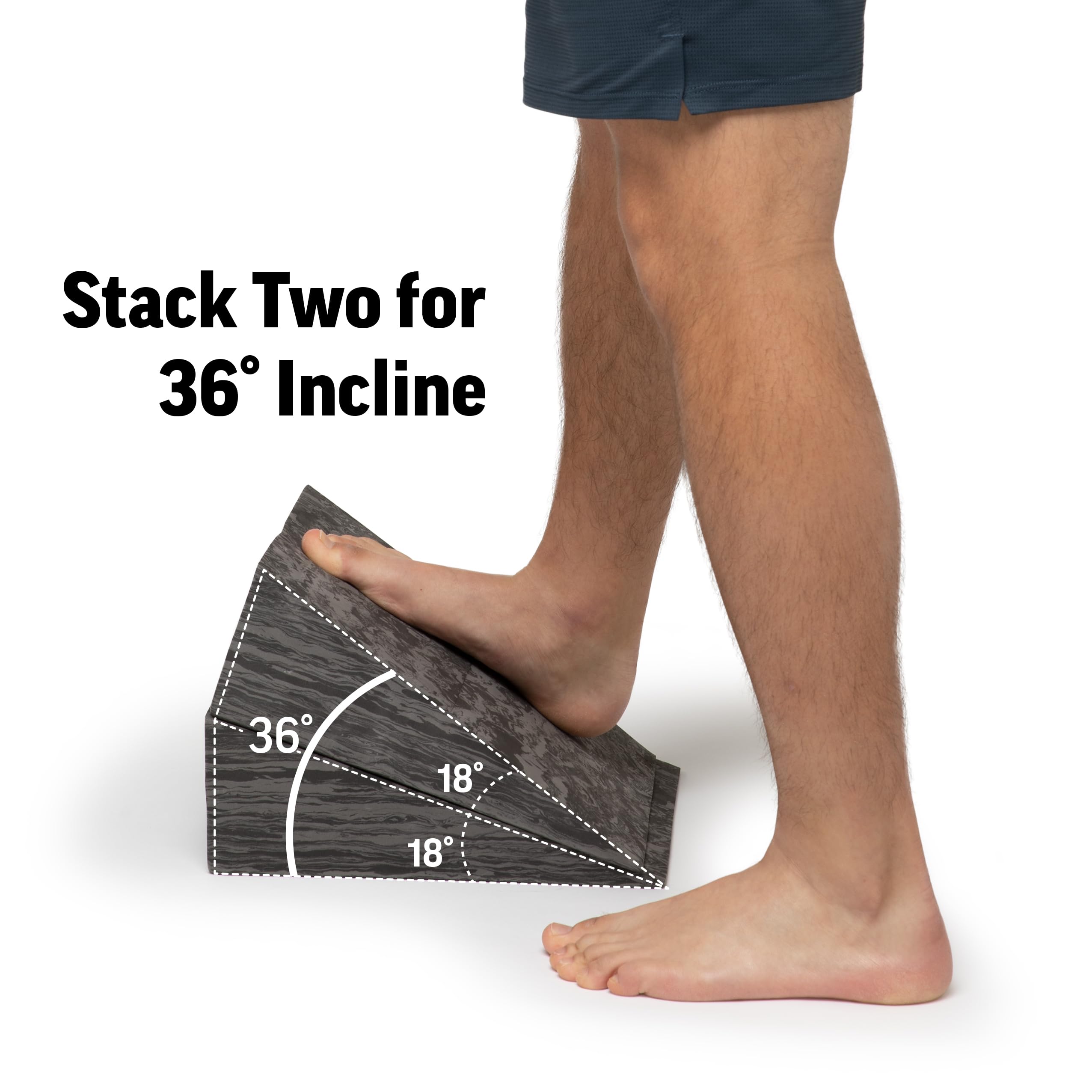 OPTP PRO-Slant β Professional Foam Incline Squat Wedge Pair and Slant Board for Squats- Workout Squat Wedges for Rehabilitation and Stretching of The Calf, Ankle and Foot