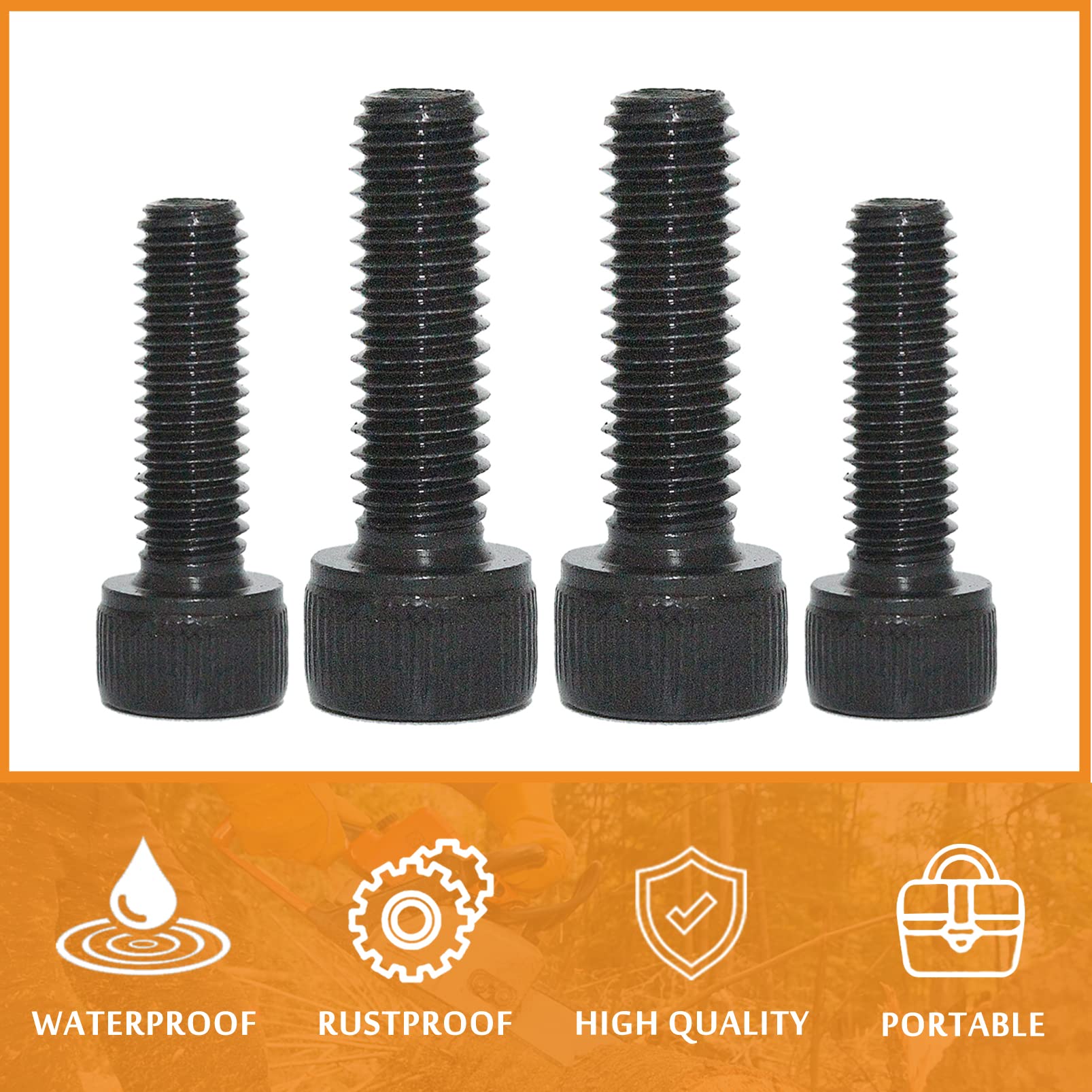Muffler Screw Bolt Kit For HUSQVARNA 61 268 272 K 362 365 371 372 372XP 385 385XP 390 390XP Gas Chainsaw 725536955, 725537055
