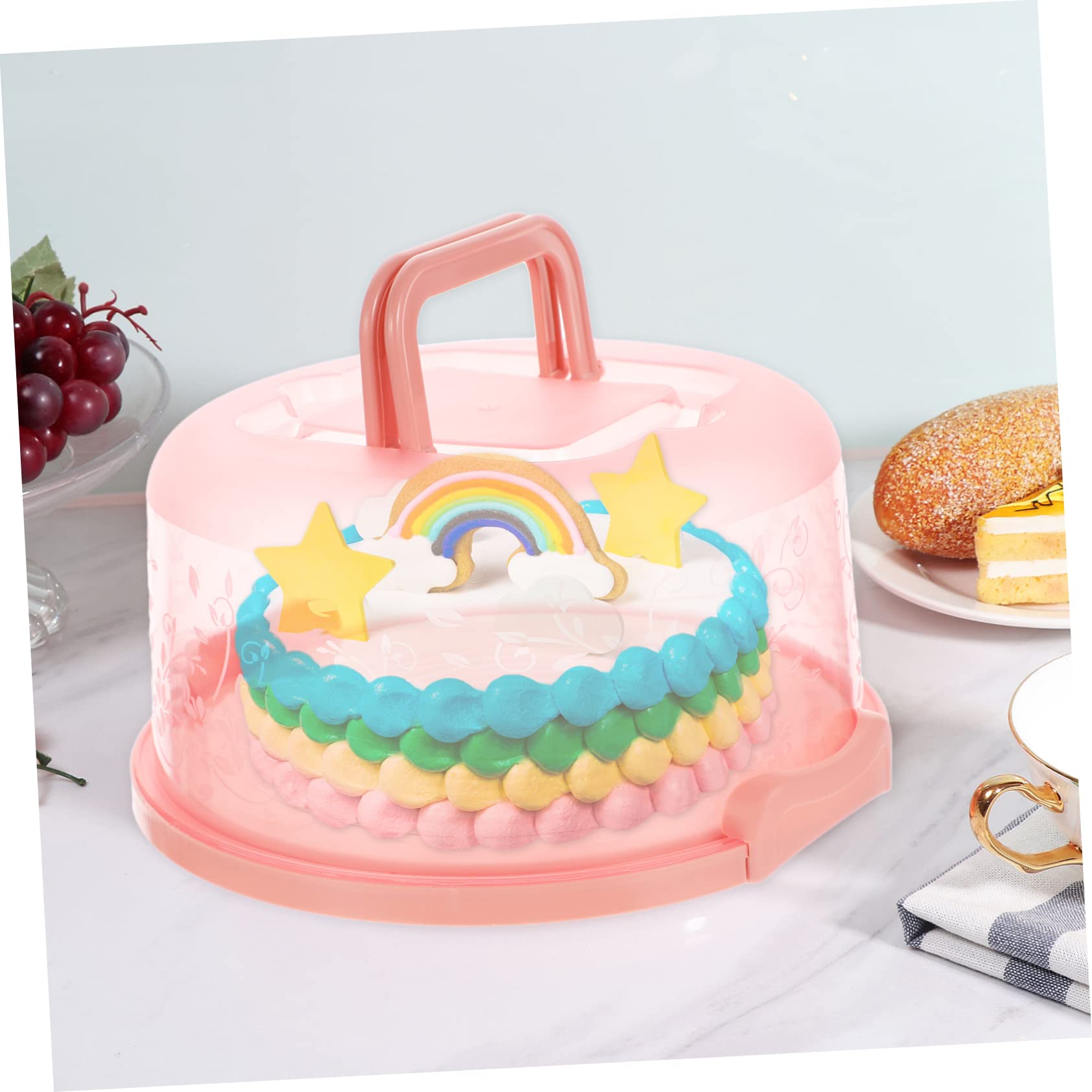 MARMERDO 1pc Cake Box Pink Bride Pie Pp Polypropylene Bracket