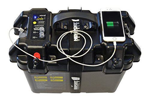 Newport Trolling Motor Smart Battery Box Power Center with USB and DC Ports