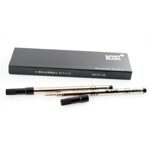 MONTBLANC Rollerball Refill, Fine, 2X1, Mystery Black (105162)