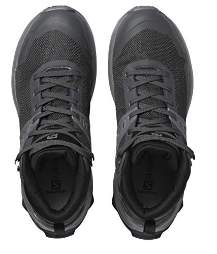 Salomon X Raise MID Gore-TEX Hiking Boots for Women, Ebony/Black/Quiet Shade, 6.5