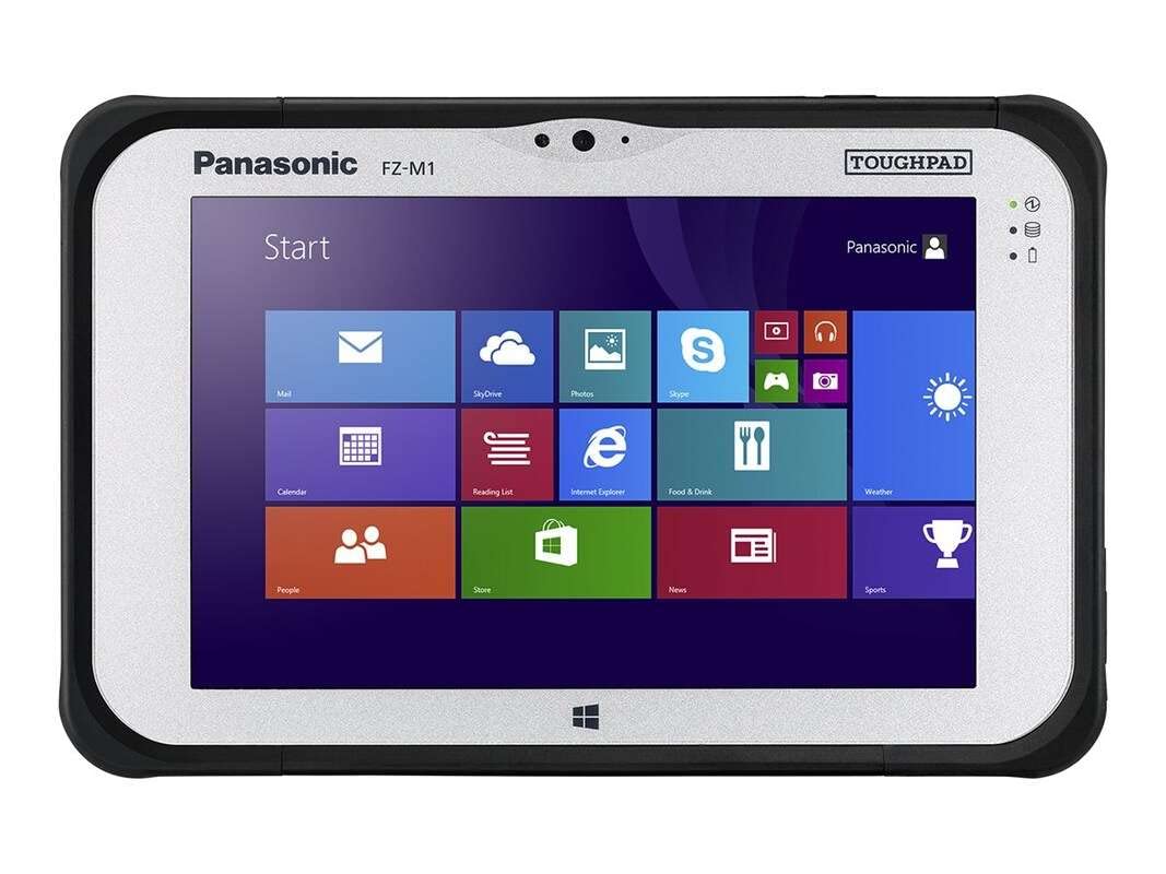 Panasonic Toughpad FZ-M1 MK2, 7 Inch WXGA 10-Pt MultiTouch, Intel Core m5-6Y57 1.10GHz, 8GB, 256GB SSD, 4G LTE, Barcode Reader, Webcam, Windows 10 Pro (Renewed)