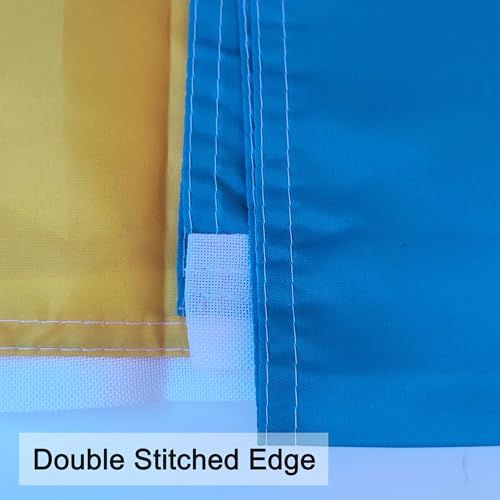 Ukraine Flag 2x3ft Double Sided Ukrainian National Flags Banner,Polyester with Two Brass Grommets for Outdoor Indoor Decor