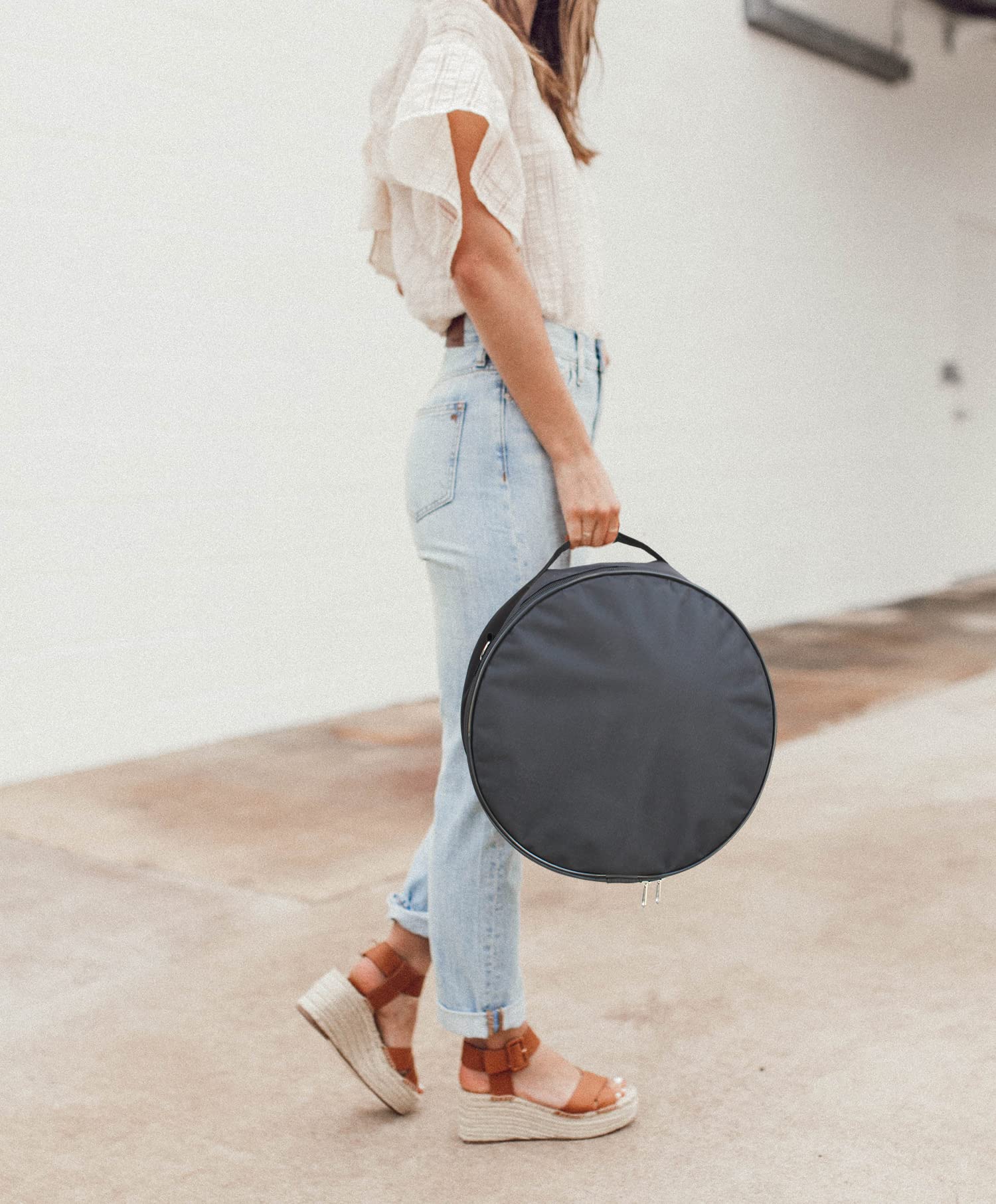 Steel Tongue Drum, 11 Notes 10 Inch Tank drum percussion instrument, C Key Handpan Drum for Kids and Adults, Musical Education Mind Healing Yoga Meditation (silver white Worry Free Drum)