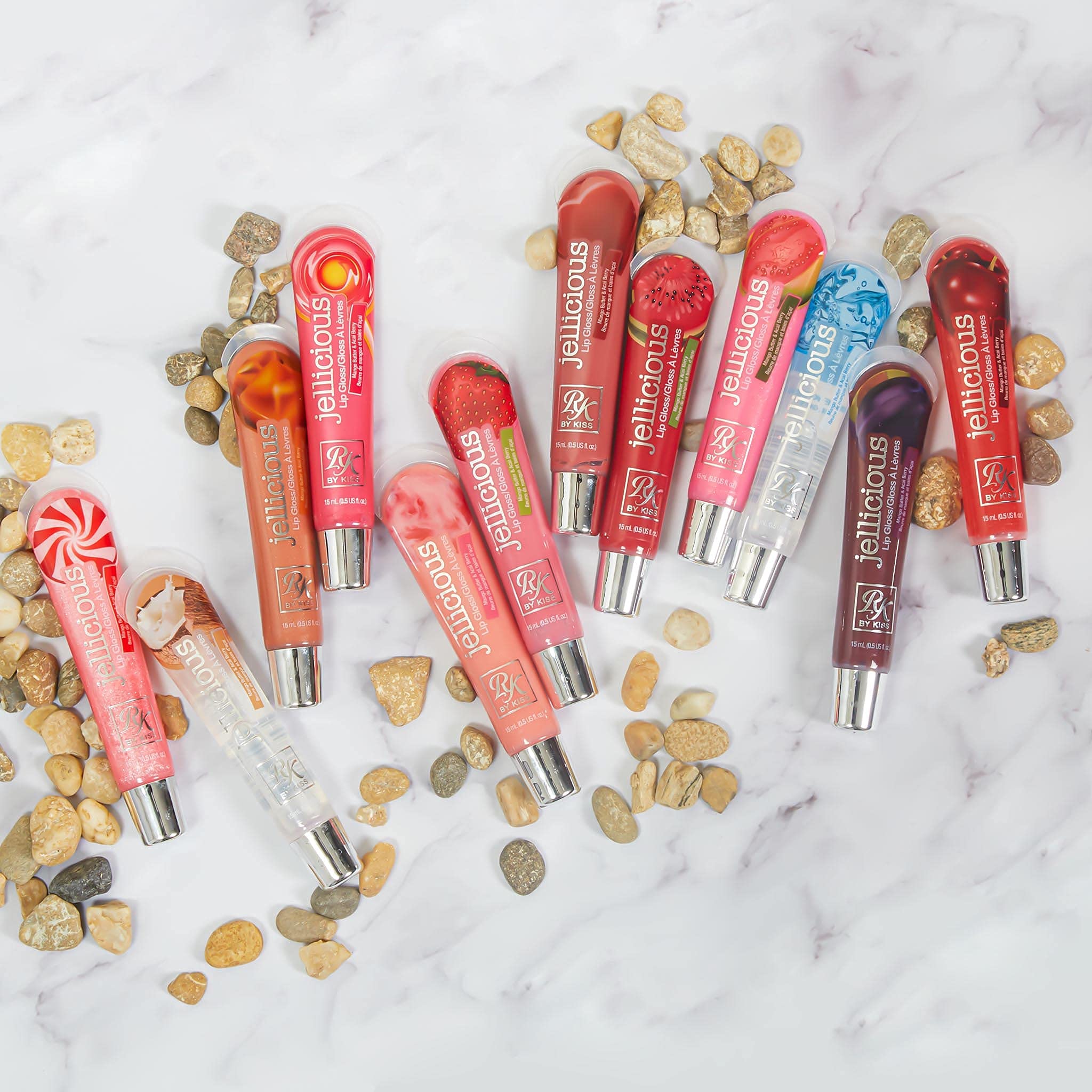 Ruby Kisses Jellicious Mouth Watering Lip Gloss JLG04 (3 PACKS)
