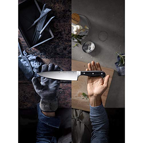 WMF Chef's Knife Spitzenklasse Plus Length 30 cm Blade Length 15 cm Performance Cut Made in Germany Forged Special Blade Steel Seamlessly Riveted Plastic Handle
