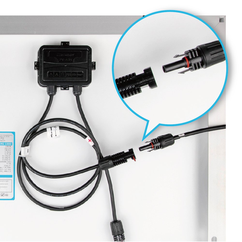 Renogy 10 Amp 12V/24V PWM Negative Ground Solar Charge Controller Compact Design w/LCD & One Pair of 9In 12AWG Adaptor Kit Solar Cable Wire PV with Female & Male Connectors