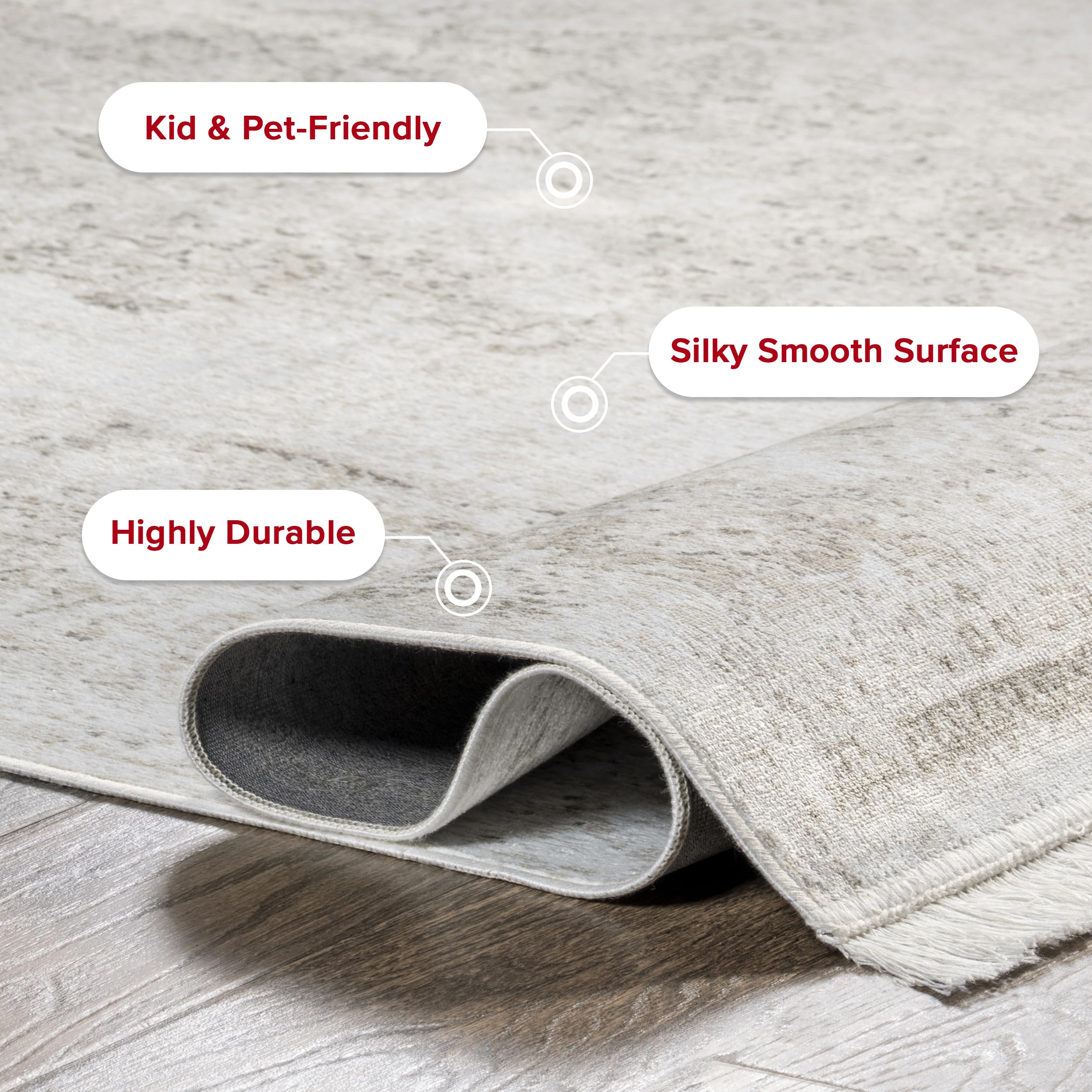 NuLOOM Cantrell Faded Transitional Fringe Area Rug, 10x14, Ivory