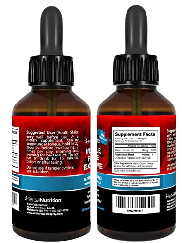 Muscle Force Extreme 2 Bottle Pack 345mg Proprietary Formula Our Strongest Strength and Endurance Spray, Improves Muscle Strength and Recovery Time 2oz Bottles