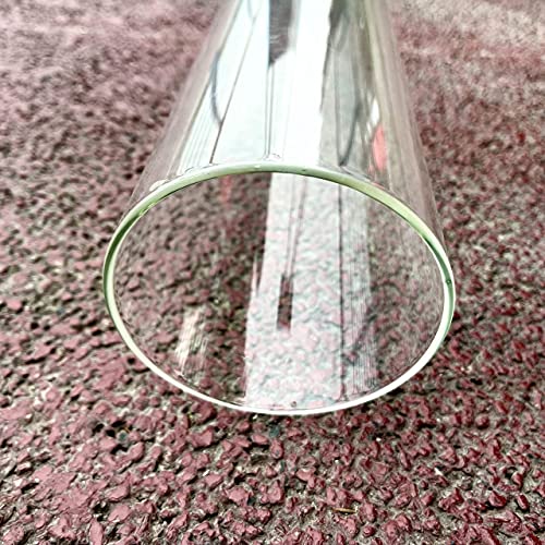Unicoshape Patio Heater Replacement Parts - 49.5" Tall 4" Diameter - Quartz Glass Tube - Compatible with Four-Sided Pyramid Flame Outdoor Heater - with Neoprene Rubber Silicone Connecting Ring