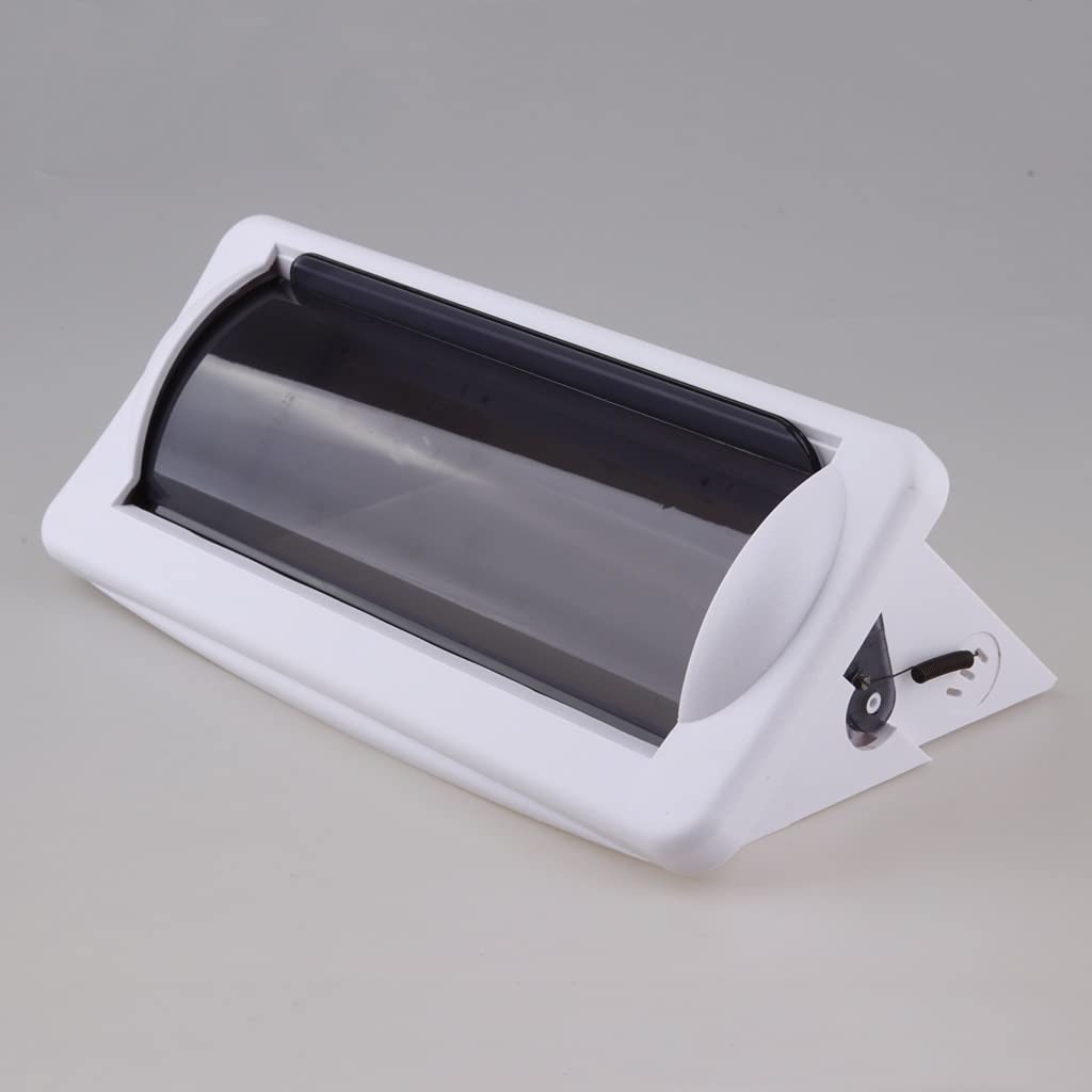 TTRS Store Universal Marine Boat Car Radio Shield Waterproof Cover, Stereo Housing Case Splash Guard, White