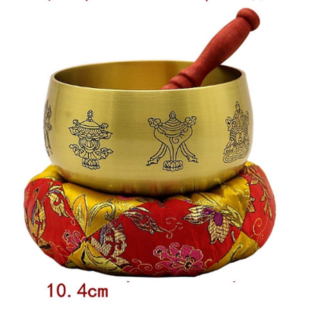 TJLSS Buddha Tibetan Bowl Music Bronze Bell Tibetan Bronze Singing Bowl Yoga Bronze Meditation Gift