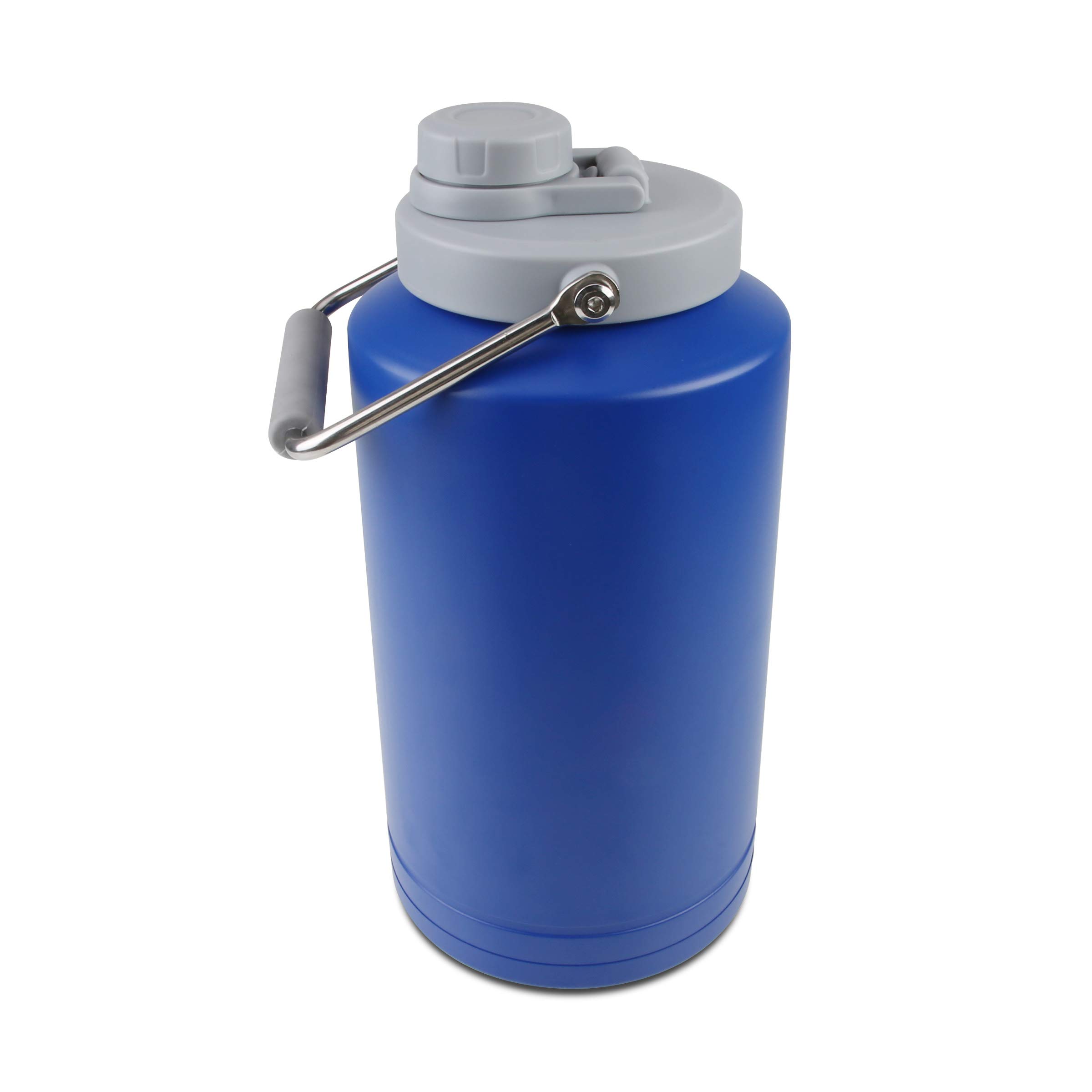 TAHOE TRAILS 1 Gallon Vacuum Insulated Water Bottle,ONE Gallon Stainless Steel Double Walled Water Jug,18/8 Food-Grade Stainless Steel Insulated Water Bottle for Hot and Cold Drinks Water Bottle,BLUE