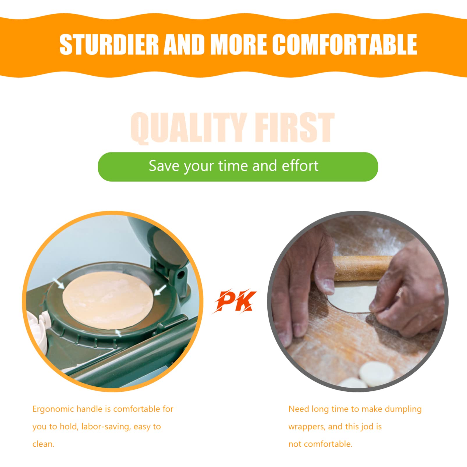 TOPBATHY Dumpling Press Dumpling Press Manual Tortilla Maker Press:Dumpling Wrappers Maker Press Tortillas Pancakes Dumpling Skin Dough Presser Kitchen Gadgets Empanadas Press