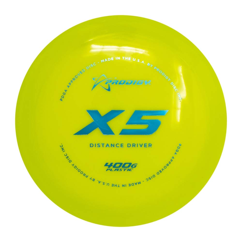 Prodigy Disc 400G X5 Driver | Understable Disc Golf Distance Driver | Great Grip in All Conditions | Performs Well for Tunnel Shots | Colors May Vary (170-174g)