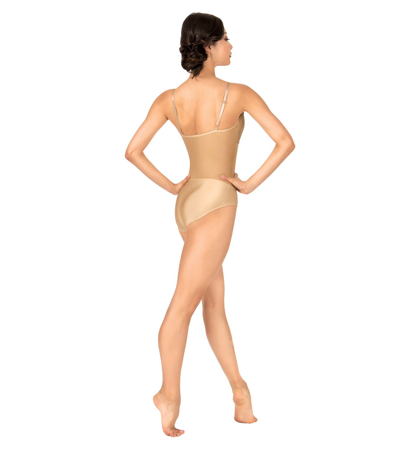 Natalie Dancewear Adult Plus Size Undercover Camisole Undergarment Leotard N237WNUD2X Caramel 2X