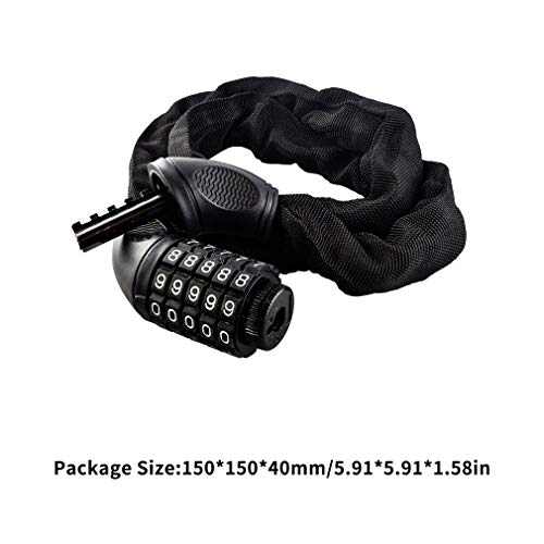 RXLLSY Bicycle Long Security Chain Lock Anti-Theft Steel Password Code Motorcycle Electric Bicycle Accessories