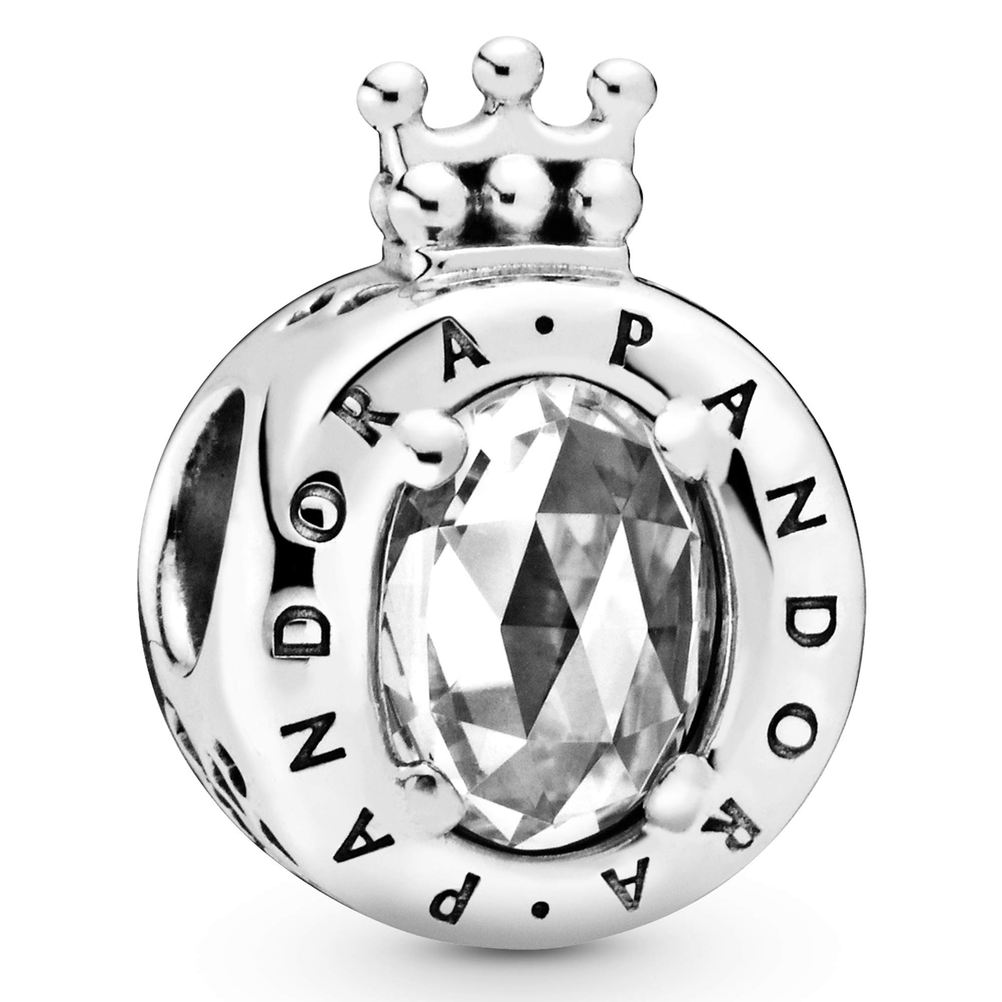 Pandora Jewelry Sparkling Crown O Cubic Zirconia Charm in Sterling Silver