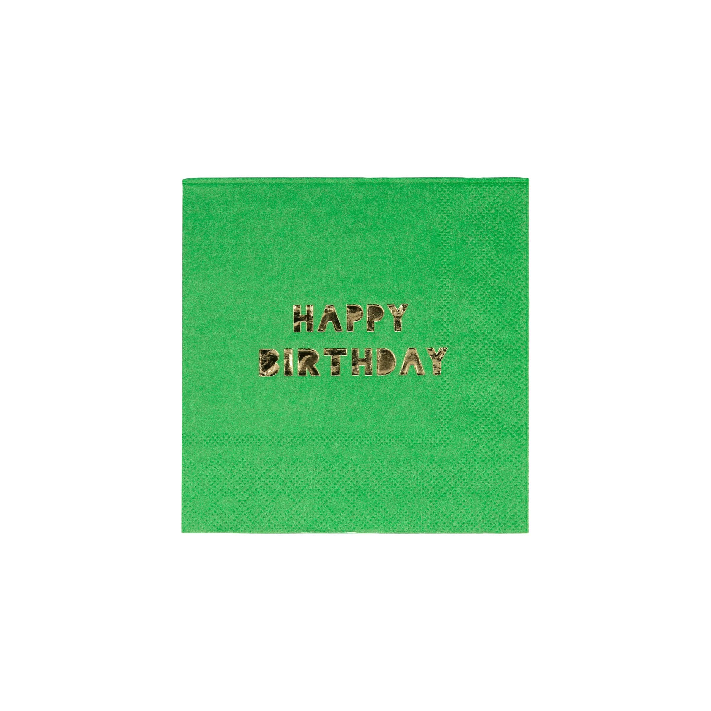 Meri Meri Happy Birthday Small Napkin