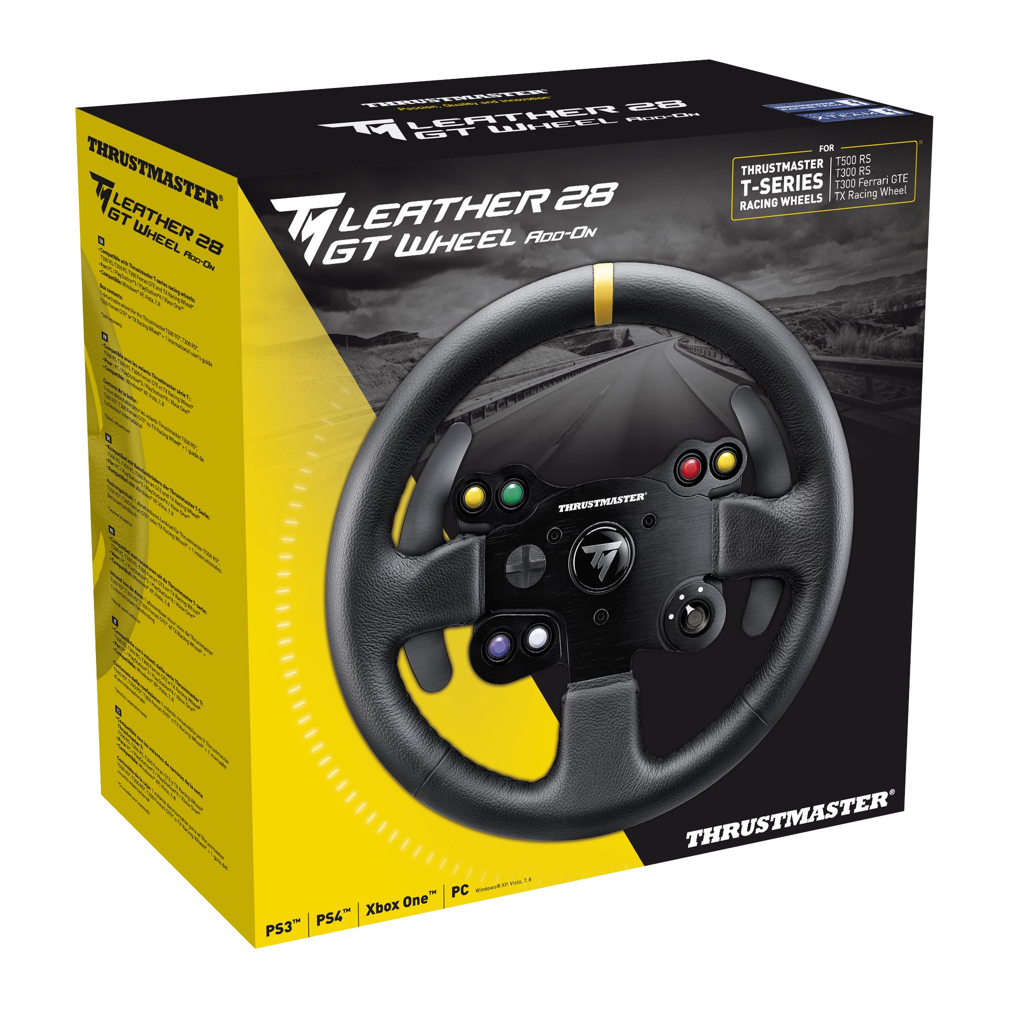 Thrustmaster Leather 28GT Wheel Add-On + T-LCM Pedals Bundle