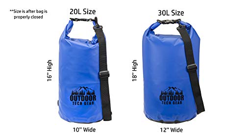 OutdoorTechGear Waterproof Dry Bag (Blue, 20L)
