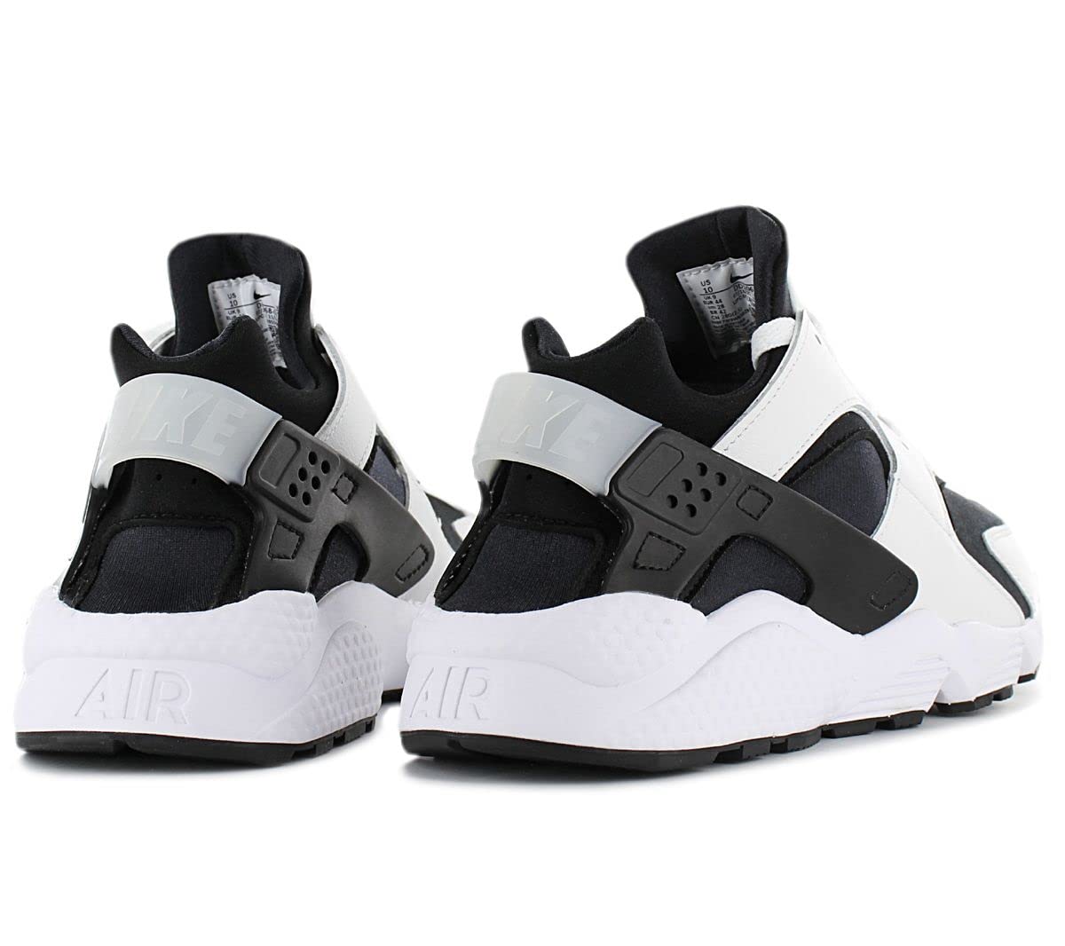 Nike mens Air Huarache Running Shoe, Black White Black 001, 10