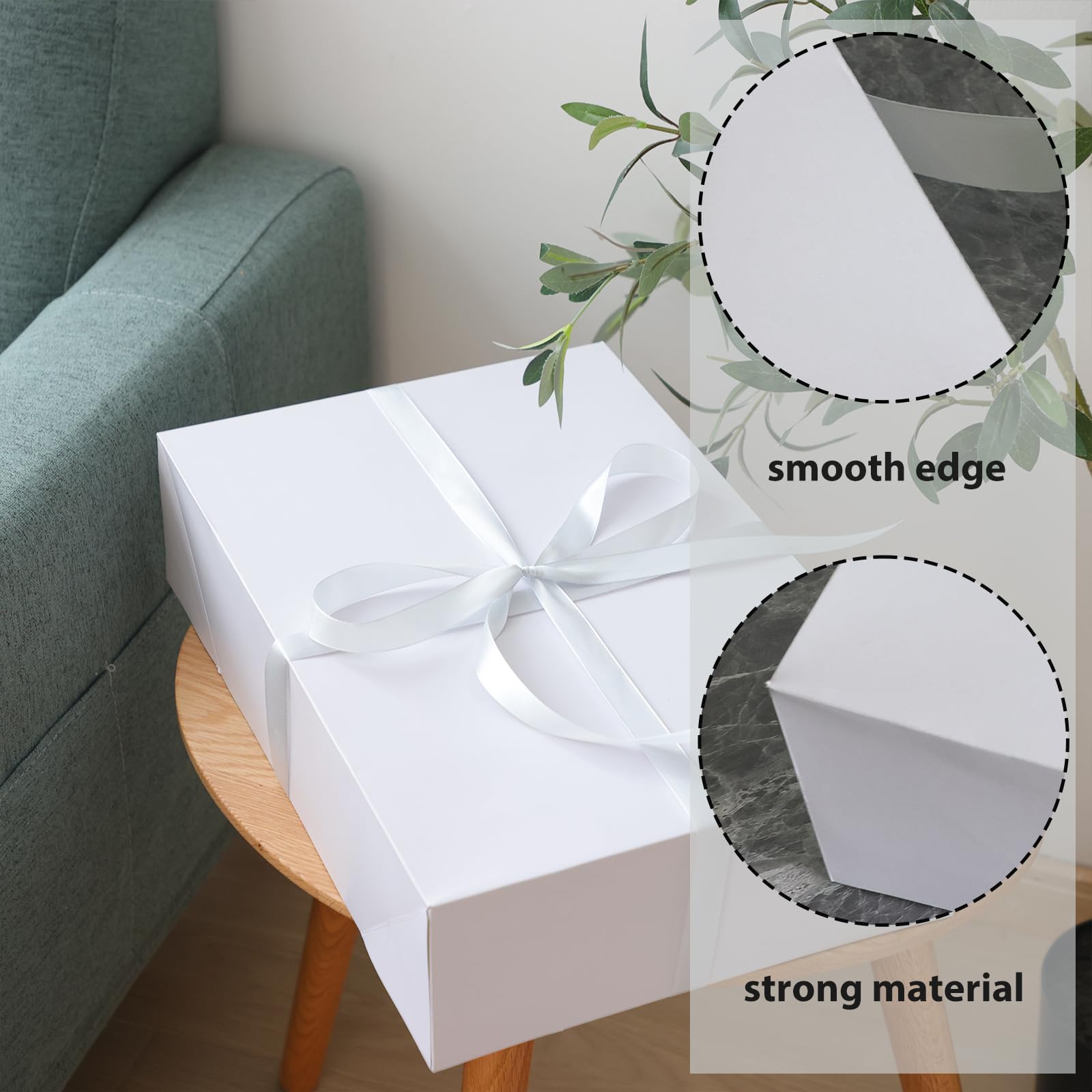 Moretoes 12 Pack Large Gift Boxes with Lids and Extra Depth (X-Large Shirt Robe Boxes Bulk for Wrapping Gifts) for Christmas Presents, Holidays, Birthdays (17 x 11 x 4)